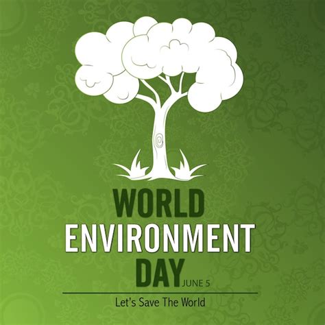 Journée Mondiale De Lenvironnement Vecteur Premium