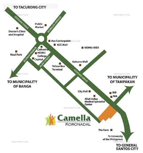 Location And Address Of Camella Homes Camella Koronadal Koronadal City