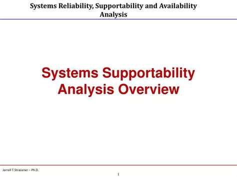 Ppt Systems Supportability Analysis Overview Powerpoint Presentation