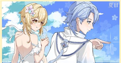 原神泳装 泳装装 蛇卡snekiiのイラスト Pixiv