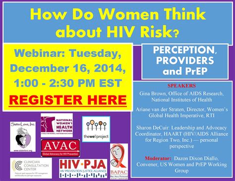 Webinar How Do Women Think About Hiv Risk December 16 2014 The