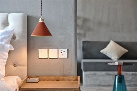 Premium Photo Electric Lamp Hanging On Table At Home