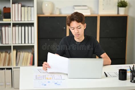 Young Male Website Developer Planning Application Development For Web