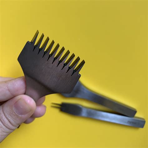 Oblique Flat Prong Pricking Iron Chisel Shape Sewing Working Etsy