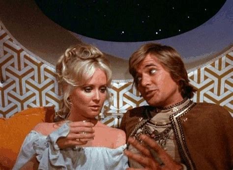 Cassiopeia Laurette Spang And Lt Starbuck Dirk Benedict Battlestar