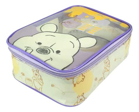 Estojo Baú Ursinho Pooh Transparente Dac Pens Nécessaire Frete grátis