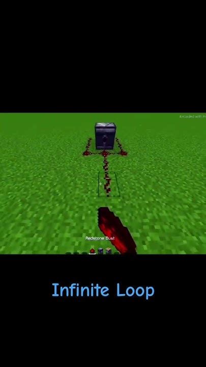 Infinite Loop Without Repeater♾️ Shorts Minecraft Viral Viralshorts Games Gaming Lifehack
