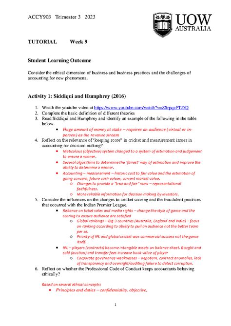 accy903 t3 2023 tutorial solutions week 9 accy903 trimester 3 2023 1