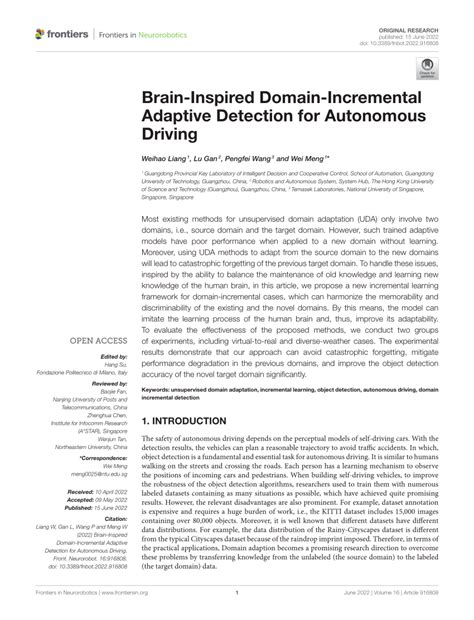pdf brain inspired domain incremental adaptive detection for