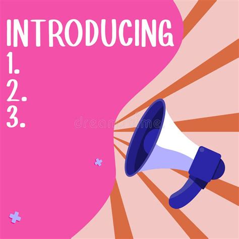 hand writing sign introducing concept meaning presenting a topic or