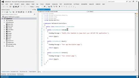 Урок 1 Первое Aspnet Mvc 4 приложение Youtube