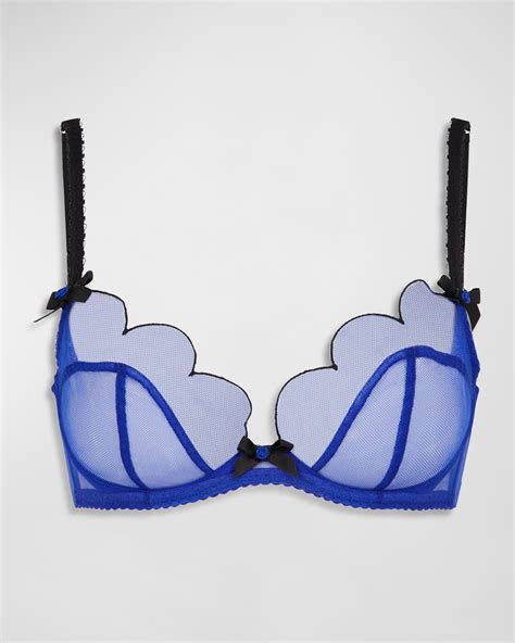 Agent Provocateur Lorna Scalloped Mesh Bra Neiman Marcus