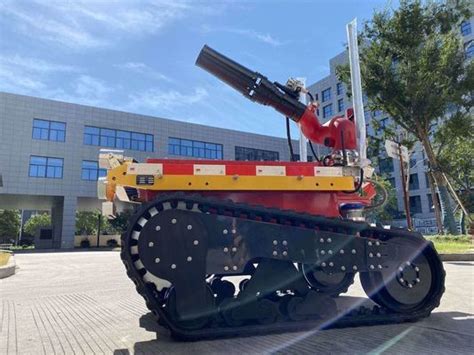 Rxr Mc80bd Automatic Fire Fighting Robot Fire Detection Robot Double Line