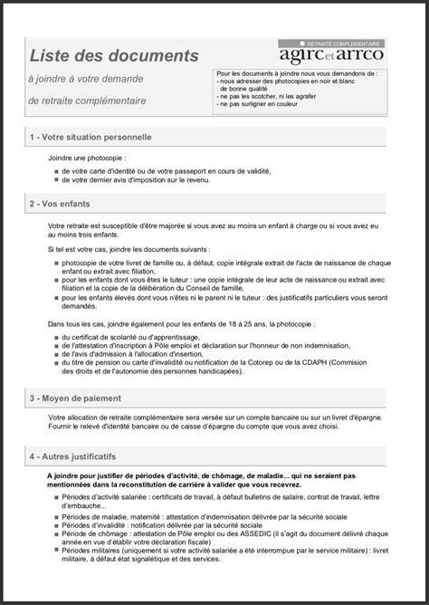 Comment faire une demande de retraite complémentaire AGIRC ARRCO