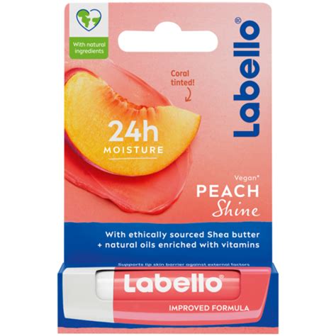 Labello Peach Shine Lip Balm 48g Lip Balm Skincare Toiletries Shoprite Za
