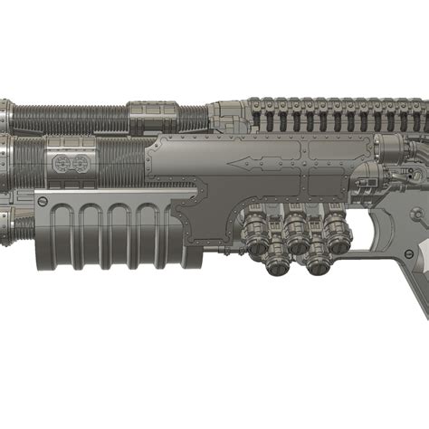 3d Printable Scifi Plasma Blaster By Joe D