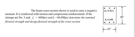 Solved The Beam Cross Section Shown Is Used To Carry A Solutioninn