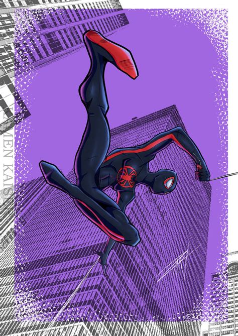 Spider Man Miles Morales Across The Spider Verse By Kamenkaiser On