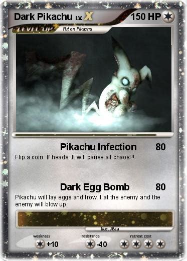 Pokémon Dark Pikachu 115 115 Pikachu Infection My Pokemon Card