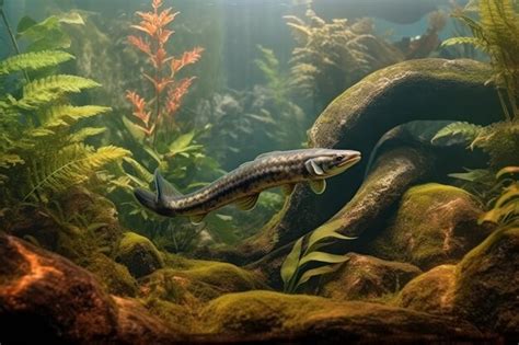 Premium Ai Image American Eel In The Natural Environment
