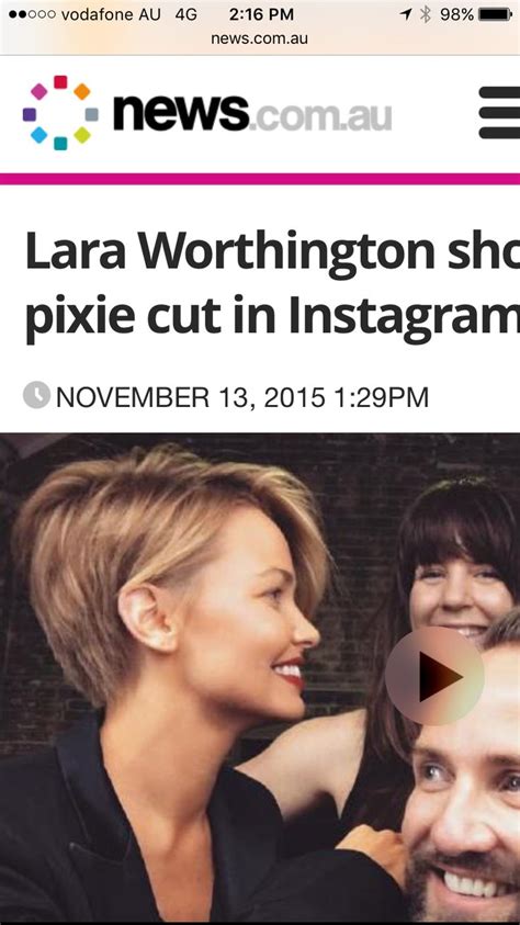 Lara Bingle Pixie Short Hair Styles Pixie Cut Hairdo