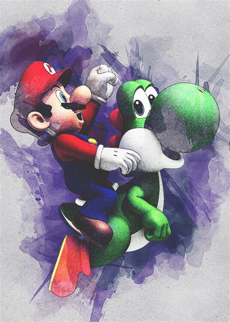 Posters Of Mario Bros Yoshi