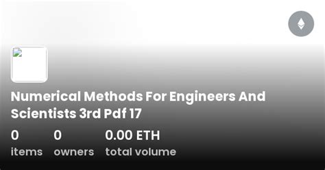 Numerical Methods For Engineers And Scientists 3rd Pdf 17 Collection