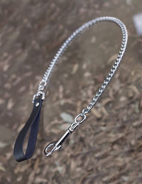 Vegan Bondage Vondage Bdsm Chain Leash W Handle Etsy