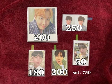 Official BTS Jhope Hobi Photocards PC Hobbies Toys Memorabilia Collectibles K Wave On