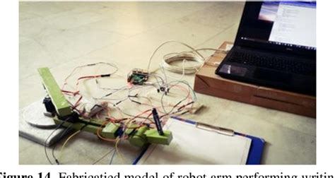 figure 14 from robot arm performing writing through speech recognition