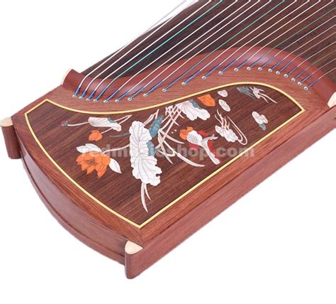 Dunhuang Guzheng 694l Chinese 21 String Zither Red Music Shop