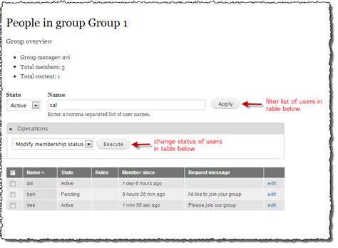 Manage Group Membership Management Drupal Wiki Guide On Drupal Org