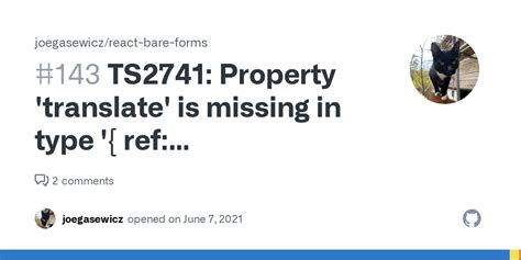 TS2741 Property Translate Is Missing In Type Ref RefObject Issue 143 Joegasewicz