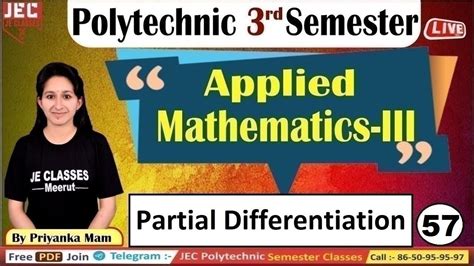 57 Up Polytechnic Third Semester Applied Mathematics Iii Partial