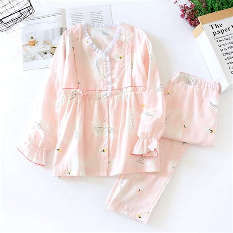 Fdfklak Spring Cotton Maternity Pajamas For Women Grandado