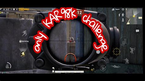 Pubg Mobile Tdm Only Kar98k Challenge Youtube