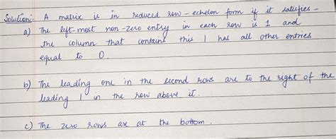 Solved Assessment Row Reduce The Augmented Matrix D Ot Co Into