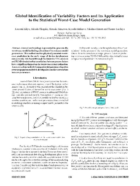 Pdf Global Identification Of Variability Factors And Its Application