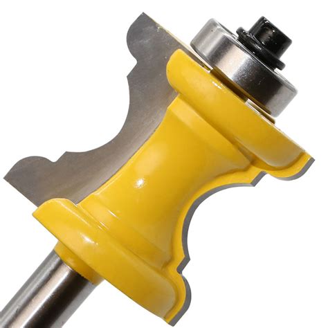 Drillpro 8mm Shank Bullnose Bead Column Face Molding Router Bit For