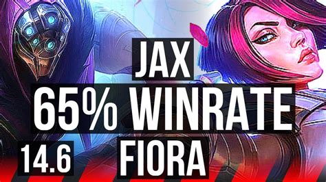JAX Vs FIORA TOP 65 Winrate Rank 8 Jax NA Challenger 14 6