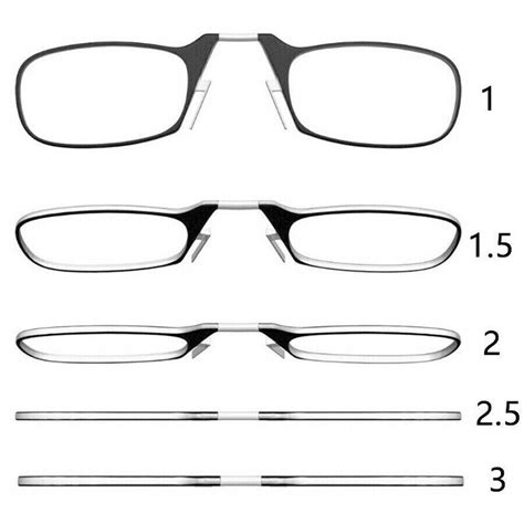 Men Women Clip Nose Reading Glasses Portable Folding Presbyopic Glasses
