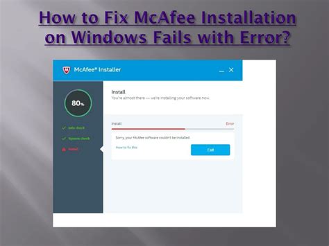 PPT How To Fix McAfee Installation On Windows Fails With Error PowerPoint Presentation ID