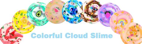 Cloud Slime Kit 9 Pack Slimes With Peach Watermelon