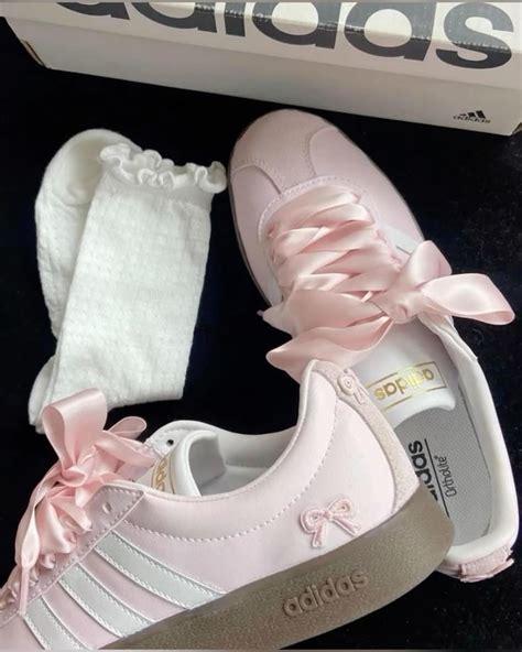 Pink Bow Sambas 🩷🎀 In 2024 Fashion Shoes Pretty Sneakers Pretty
