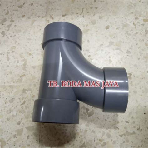 Promo Sambungan Pipa Tee Way Fitting Pipa Pvc 4 Rucika Diskon 17 Di