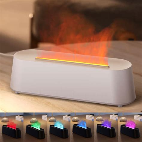 Yaledi Essential Oil Diffuser Fireplace Fire Flame