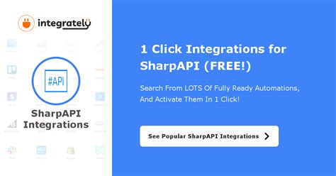 Sharpapi Integrations Connect Sharpapi With Apps