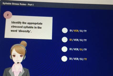 Syllable Stress Rules Part I 2 Identify The Appropriate Stressed Syllable In The Word