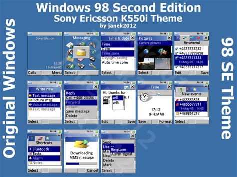 Windows 98 Se Theme For K550i By Janek2012 On Deviantart