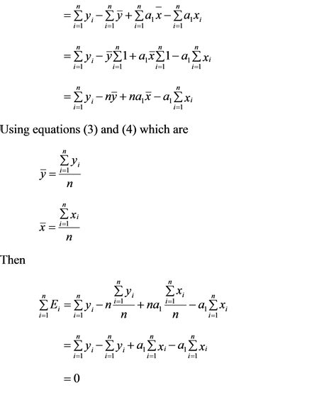 Sum Of The Residuals For The Linear Regression Model Is Zero